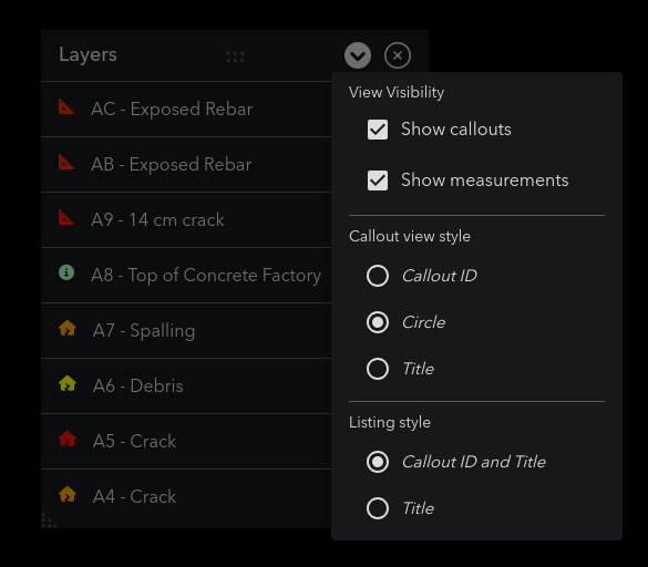 The Layer List window – Nira Help Center